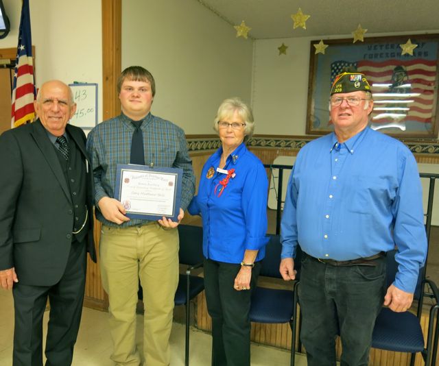 Peru VFW Honors Veterans and Presents Award to Saranac High School ...
