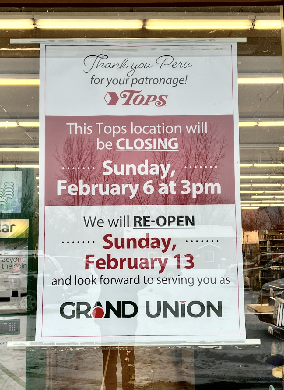The Peru GazettePeru Tops Store transitioning to being a Grand Union ...