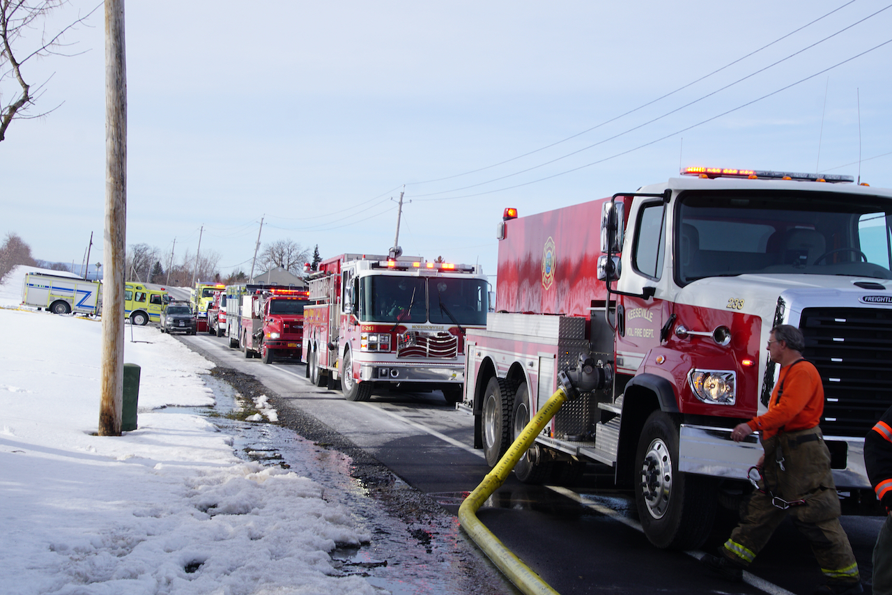 Friday afternoon fire destroys one Forrence Orchard barn, but ...