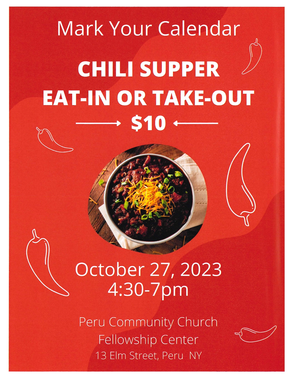 The Peru GazetteChili Supper – Friday, Oct. 27 at Fellowship Center ...