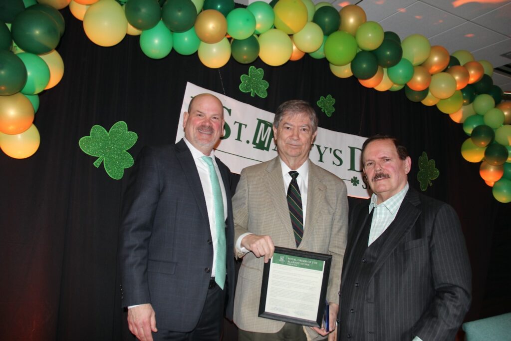 Robert Frenyea was honored as Irish Person of the Year | The Peru Gazette