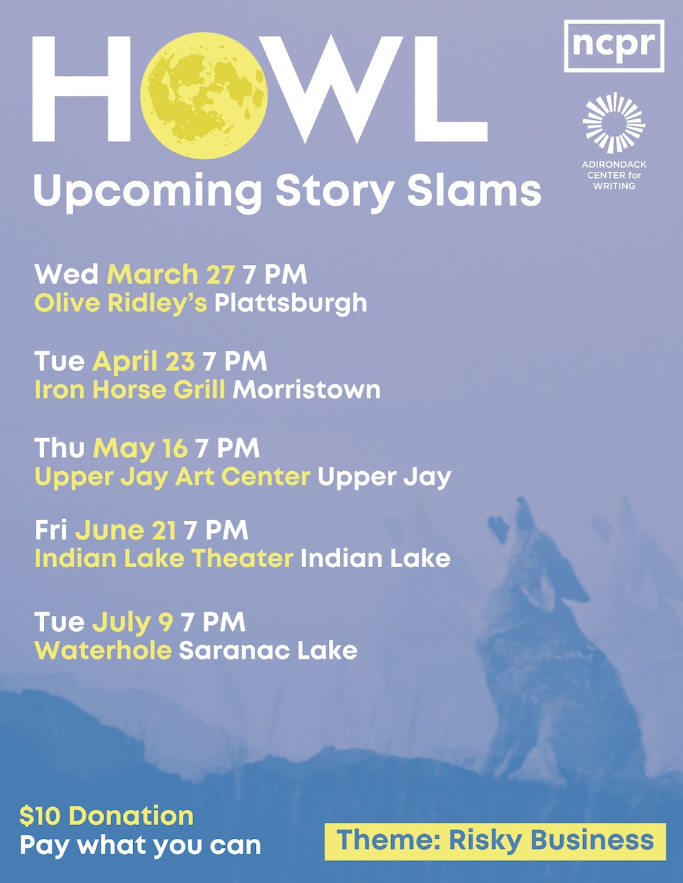 The Peru GazetteThe Howl Story Slam returns for its 8th season | The ...