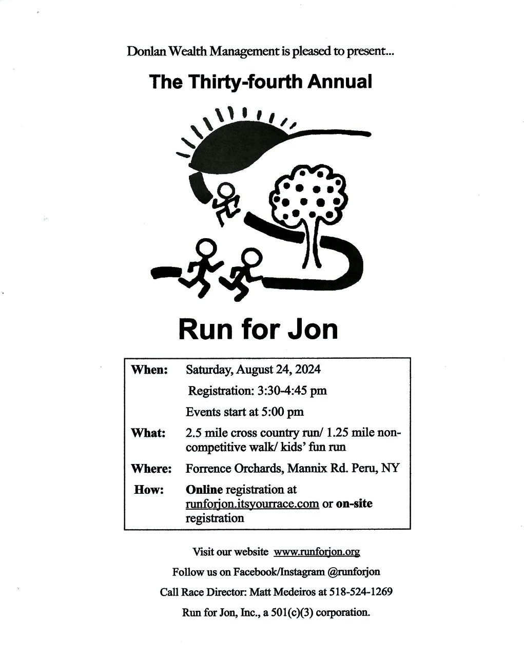 run for jon flyer | The Peru Gazette
