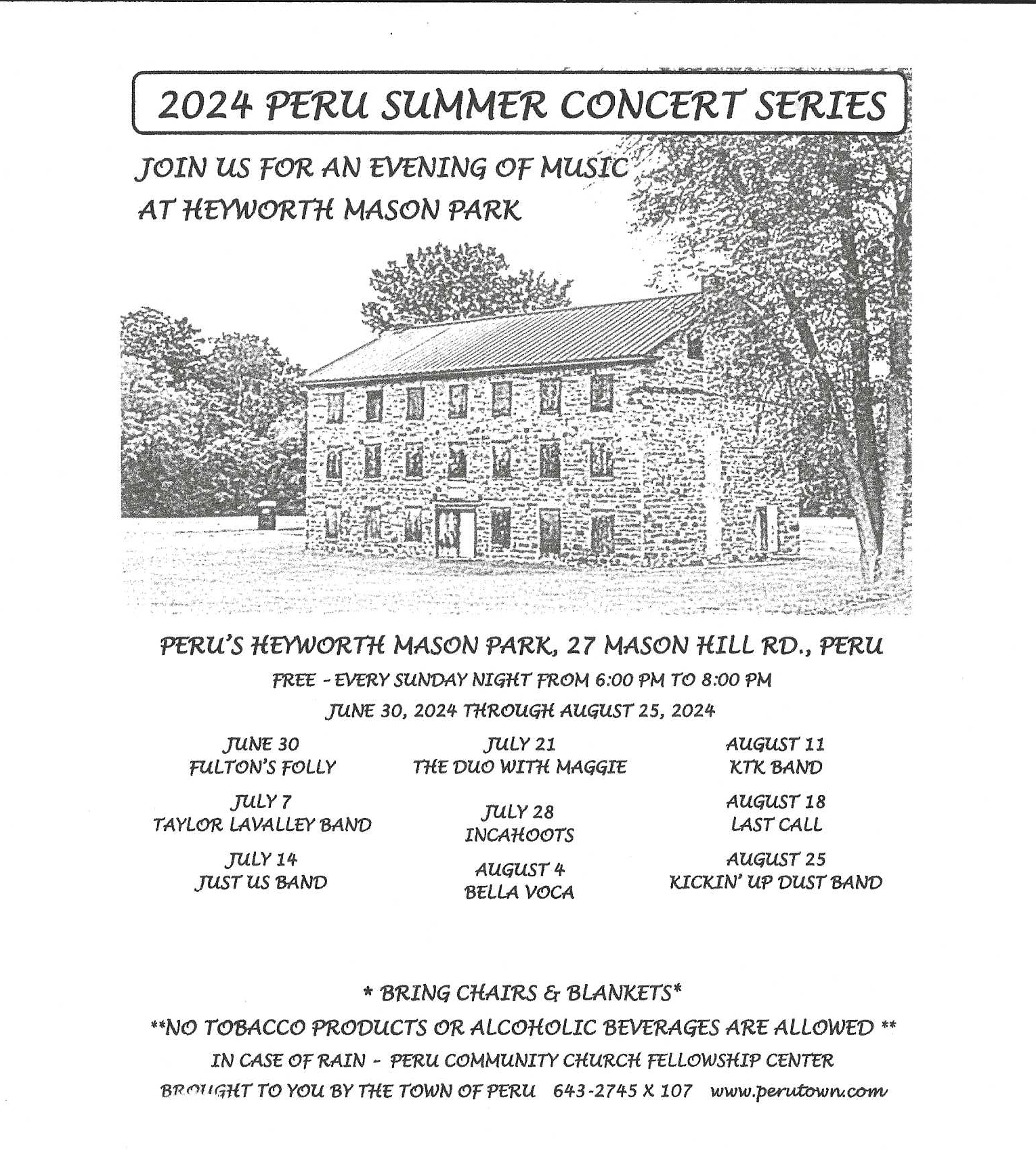 Concerts 2024 The Peru Gazette