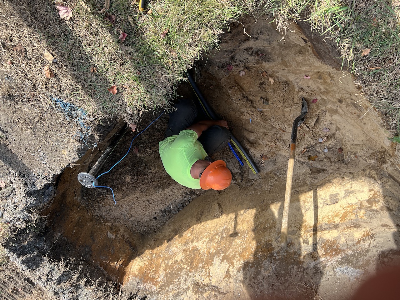 Water Department replacing lead connectors and old galvanized pipe ...