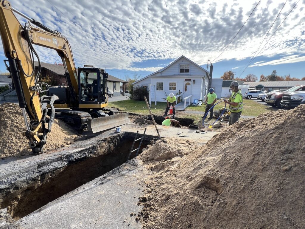 Water Department replacing lead connectors and old galvanized pipe ...